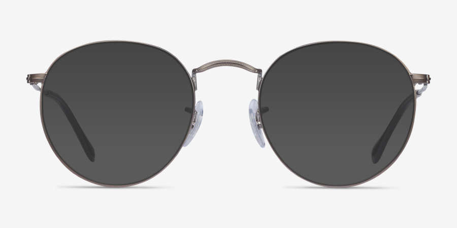 Ray-Ban RB3447V Round - Round Gunmetal Frame Eyeglasses | Eyebuydirect