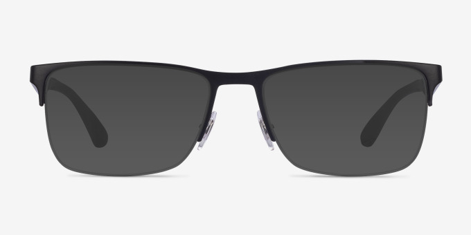 Ray-Ban RB6335 - Rectangle Black Frame Eyeglasses | Eyebuydirect