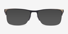 Ray-Ban RB6335 - Rectangle Gunmetal Frame Eyeglasses | Eyebuydirect