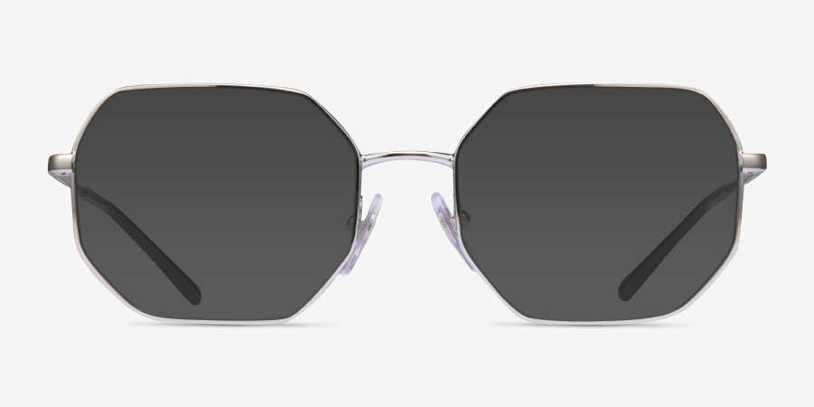 Vogue Eyewear VO4228 - Geometric Silver Frame Eyeglasses | Eyebuydirect