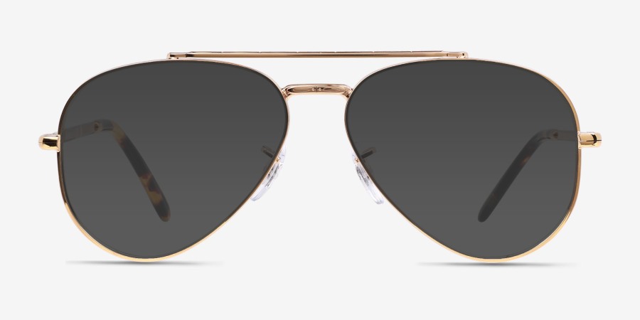 Ray-Ban RB3625V New Aviator - Aviator Legend Gold Frame Eyeglasses ...