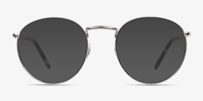 Ray-Ban RB3637V New Round - Round Silver Frame Eyeglasses | Eyebuydirect