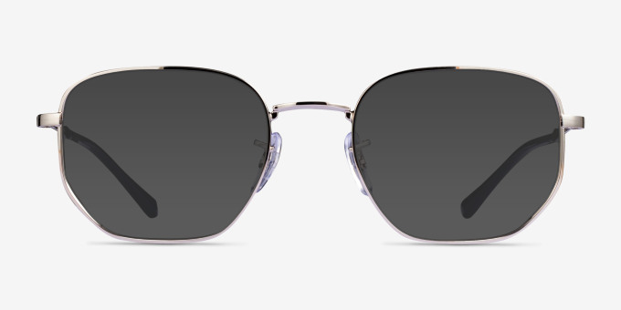 Ray-Ban RB6496 - Square Silver Frame Eyeglasses | Eyebuydirect Canada