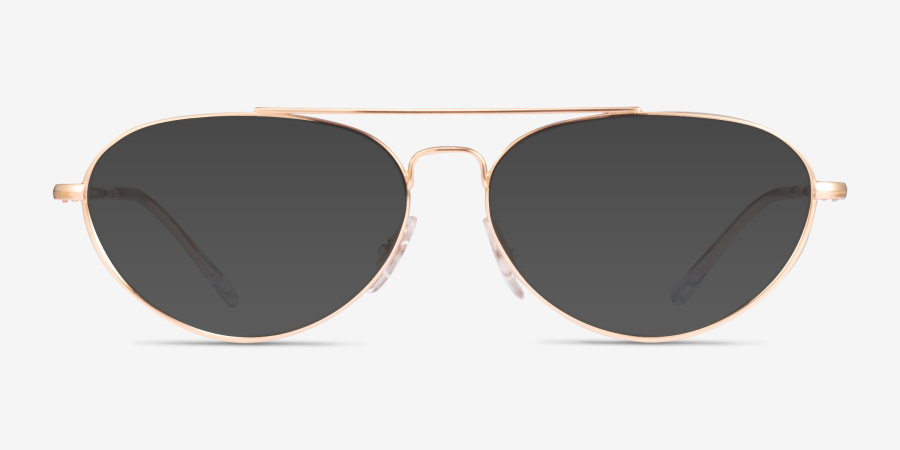 Ray-Ban RB6454 - Aviator Rose Gold Frame Eyeglasses | Eyebuydirect