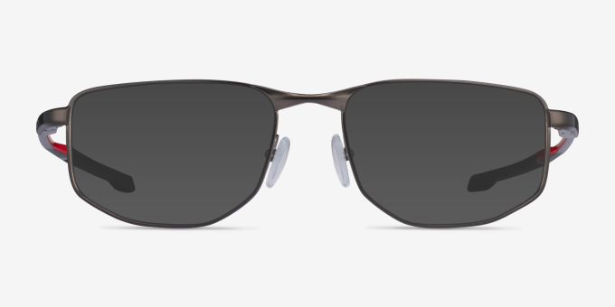 Oakley Addams - Rectangle Brown Gunmetal Frame Eyeglasses ...