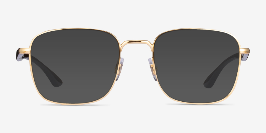 Ray-Ban RB6469 - Square Gold Frame Eyeglasses | Eyebuydirect