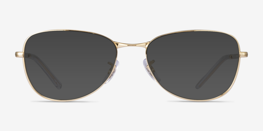 Ray-Ban RB3733V - Cat Eye Shiny Gold Frame Eyeglasses | Eyebuydirect