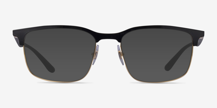 Ray-Ban RB6518 Liteforce - Square Black Gold Frame Eyeglasses ...