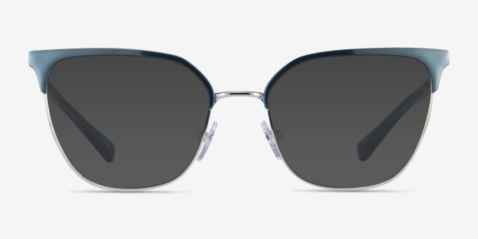 Vogue Eyewear VO4249 - Cat Eye Blue Silver Frame Eyeglasses | Eyebuydirect