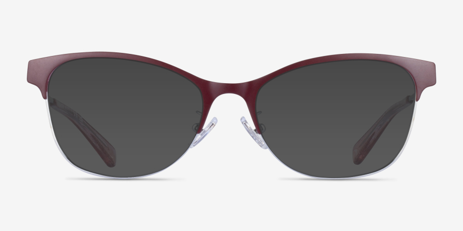 Coach HC5111 - Cat Eye Burgundy Silver Frame Glasses For Women ...