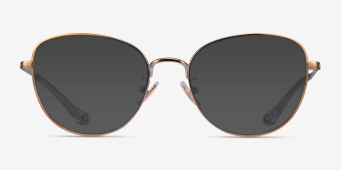 Coach HC5137 - Cat Eye Shiny Rose Gold Frame Glasses For Women ...