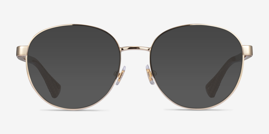 Ralph RA6050 - Round Shiny Gold Frame Eyeglasses | Eyebuydirect