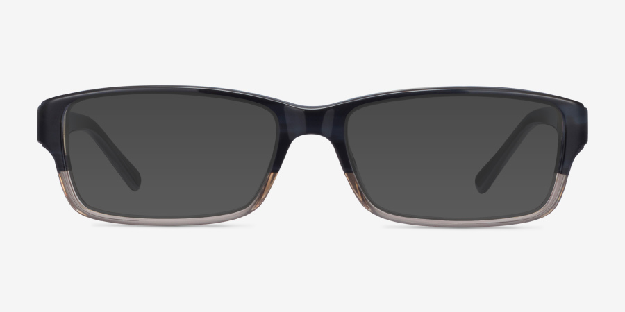 Ray-Ban RB5169 - Rectangle Black & Gray Frame Eyeglasses | Eyebuydirect ...