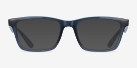 Ray-Ban RB7025 - Rectangle Blue Frame Eyeglasses | Eyebuydirect Canada