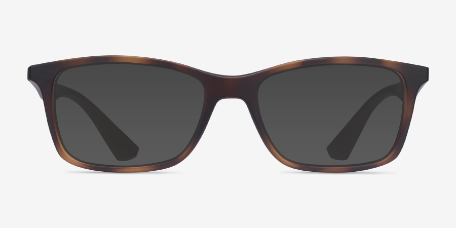 Ray-Ban RB7047 - Rectangle Tortoise Brown Frame Eyeglasses ...