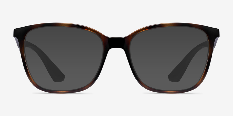 Ray-Ban RB7066 - Square Tortoise Brown Frame Eyeglasses | Eyebuydirect