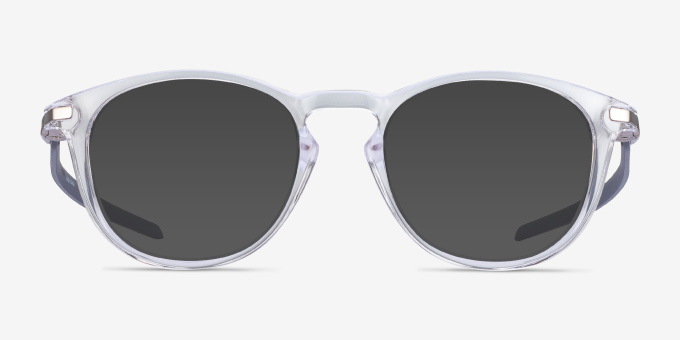Oakley Pitchman R Carbon - Round Clear Gray Frame Glasses For Men ...