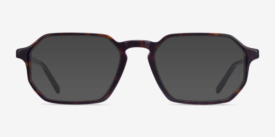 Ray-Ban RB5370 - Geometric Tortoise Frame Eyeglasses | Eyebuydirect Canada