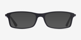 Ray-Ban RB7017 - Rectangle Black Frame Eyeglasses | Eyebuydirect