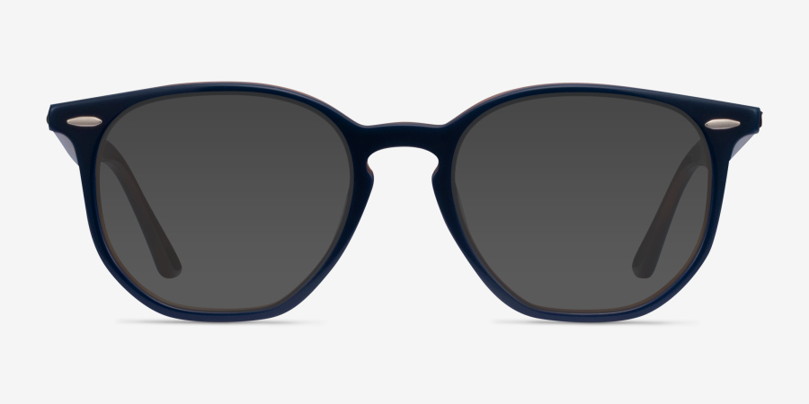 Ray-Ban RB7151 - Square Blue Tortoise Frame Eyeglasses | Eyebuydirect