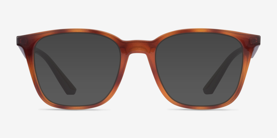 Ray-Ban RB7177 - Square Tortoise Brown Frame Eyeglasses | Eyebuydirect