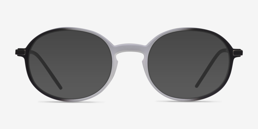 Ray-Ban RB7153 - Oval Clear Black Frame Eyeglasses | Eyebuydirect Canada