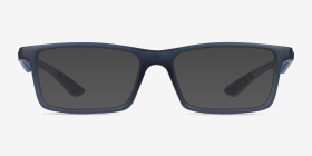 Ray-Ban RB8901 - Rectangle Blue Frame Eyeglasses | Eyebuydirect