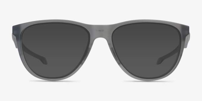 Oakley Admission - Oval Satin Gray Smoke Frame Eyeglasses | Eyebuydirect