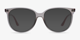 Ray-Ban RB4378V - Round Transparent Gray Frame Eyeglasses | Eyebuydirect
