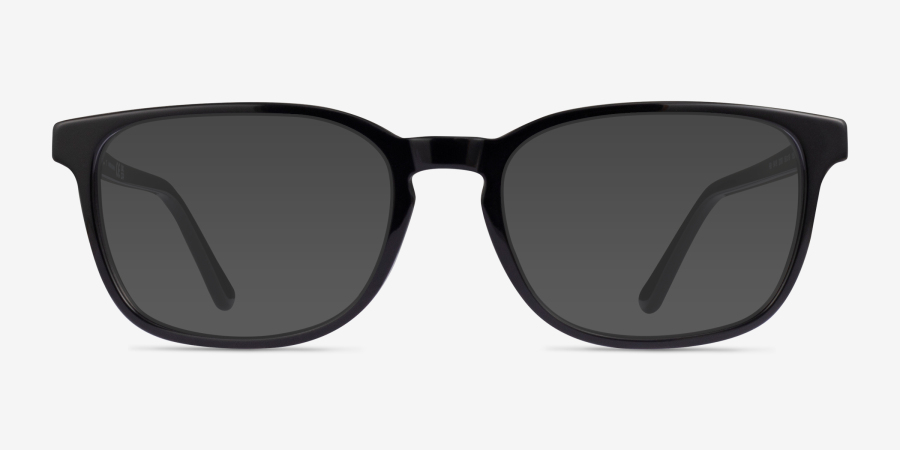 Ray-Ban RB5418 - Rectangle Black Frame Eyeglasses | Eyebuydirect