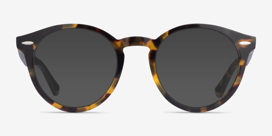 Ray-Ban RB7680V Larry - Round Yellow Tortoise Frame Eyeglasses ...