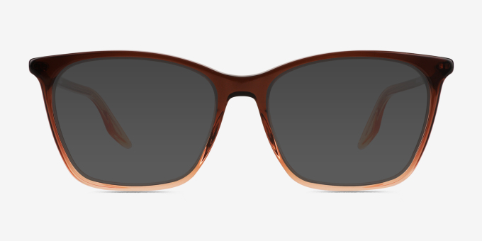Ray-Ban RB5422 - Cat Eye Brown Gradient Orange Frame Eyeglasses ...