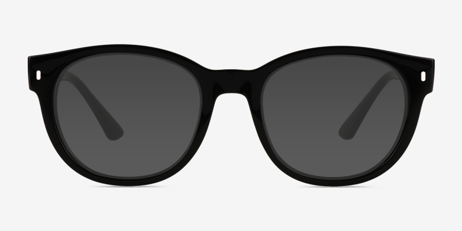 Ray-Ban RB7227 - Round Black Frame Eyeglasses | Eyebuydirect