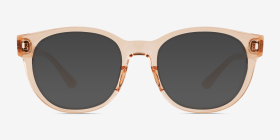 Ray-Ban RB7227 - Round Clear Brown Frame Eyeglasses | Eyebuydirect