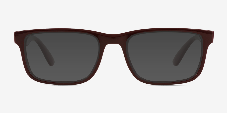 Ray-Ban RB7232M - Rectangle Dark Red Frame Eyeglasses | Eyebuydirect Canada