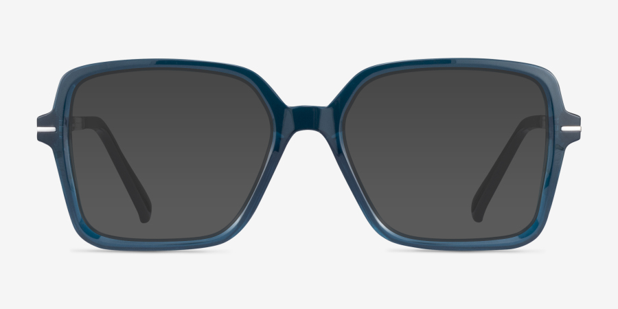 Oakley Sharp Line - Square Clear Blue Frame Eyeglasses | Eyebuydirect