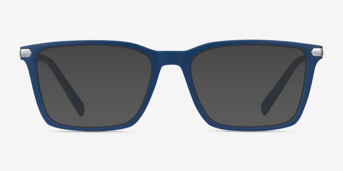 Armani Exchange AX3077 - Rectangle Matte Blue Frame Eyeglasses ...