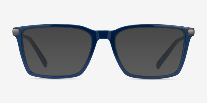 Armani Exchange AX3077 - Rectangle Blue Frame Eyeglasses | Eyebuydirect