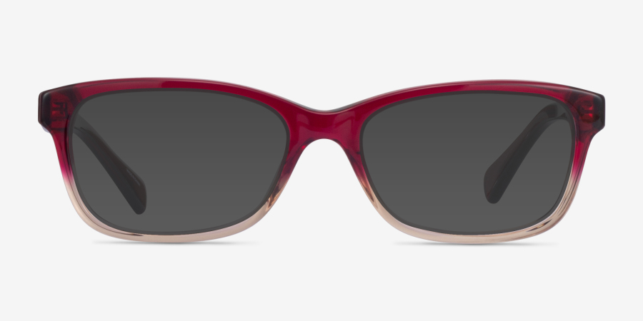 Coach HC6089 - Cat Eye Gradient Red Frame Glasses For Women ...