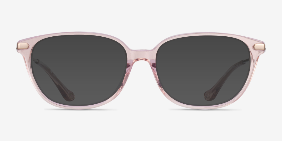 Coach HC6185 - Cat Eye Transparent Pink Gold Frame Glasses For Women ...