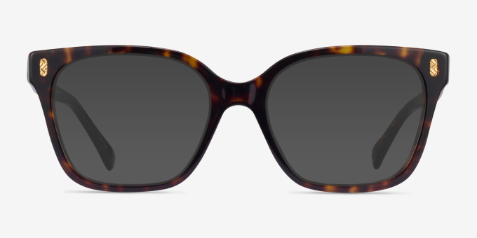 Ralph RA7158U - Square Shiny Dark Tortoise Frame Eyeglasses | Eyebuydirect