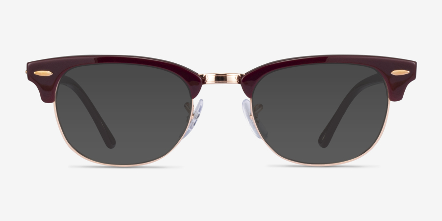 Ray-Ban RB5154 Clubmaster - Browline Brown Rose Gold Frame Eyeglasses ...