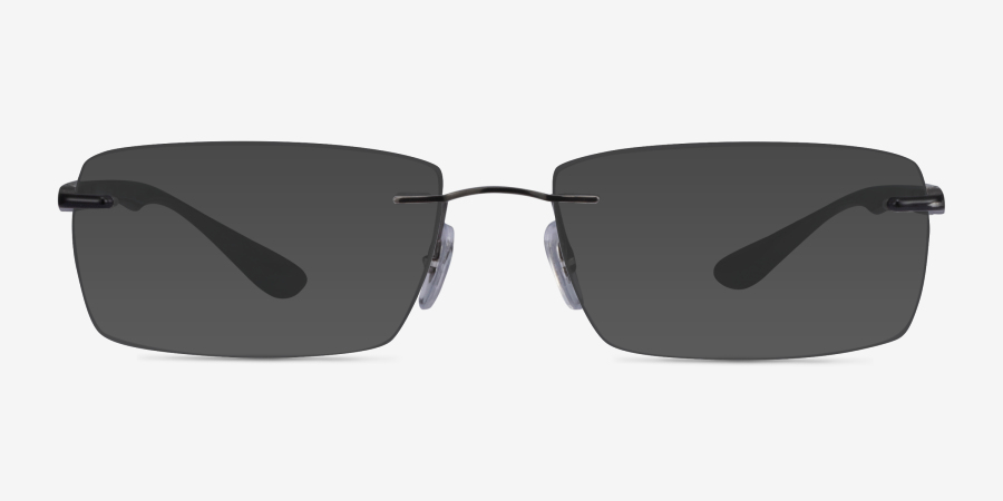 Ray-Ban RB8724 - Rectangle Gunmetal Frame Eyeglasses | Eyebuydirect Canada