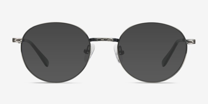 Ledger Oval Silver Full Rim Eyeglasses | Eyebuydirect Canada