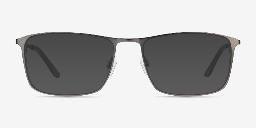 Daytona Rectangle Gunmetal Glasses for Men | Eyebuydirect
