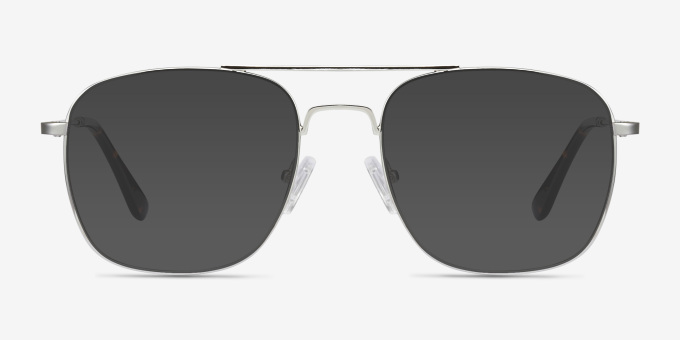 Fame Aviator Silver Full Rim Eyeglasses | Eyebuydirect