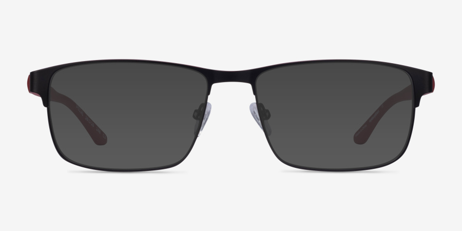 Special Rectangle Black Red Glasses for Men | Eyebuydirect