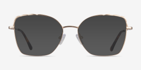 Rapture Rectangle Gold Glasses for Women | Eyebuydirect