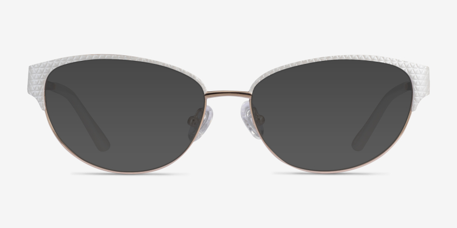 Experience Cat Eye White Gold Glasses for Women | Eyebuydirect