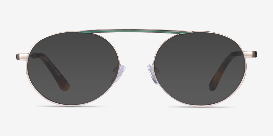 Contour Aviator Light Gold Full Rim Eyeglasses | Eyebuydirect